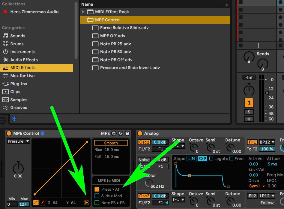 How to Use MIDI Polyphonic Expression (MPE) in Ableton Live